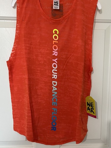 Zumba Top, Orange, Color Your Dance Floor, Size Medium | eBay