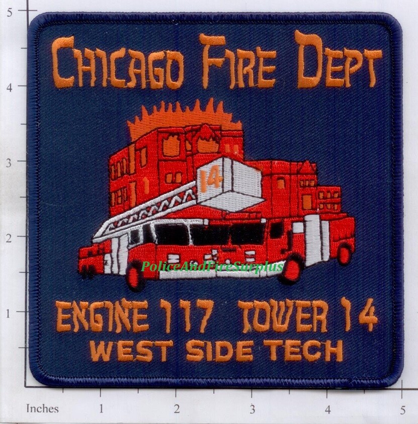 Illinois - Chicago Engine 117 Truck 14 IL Fire Dept Patch | eBay