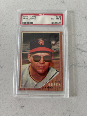1962 Topps Ryne Duren #388 PSA Graded EX-MT 6 | eBay