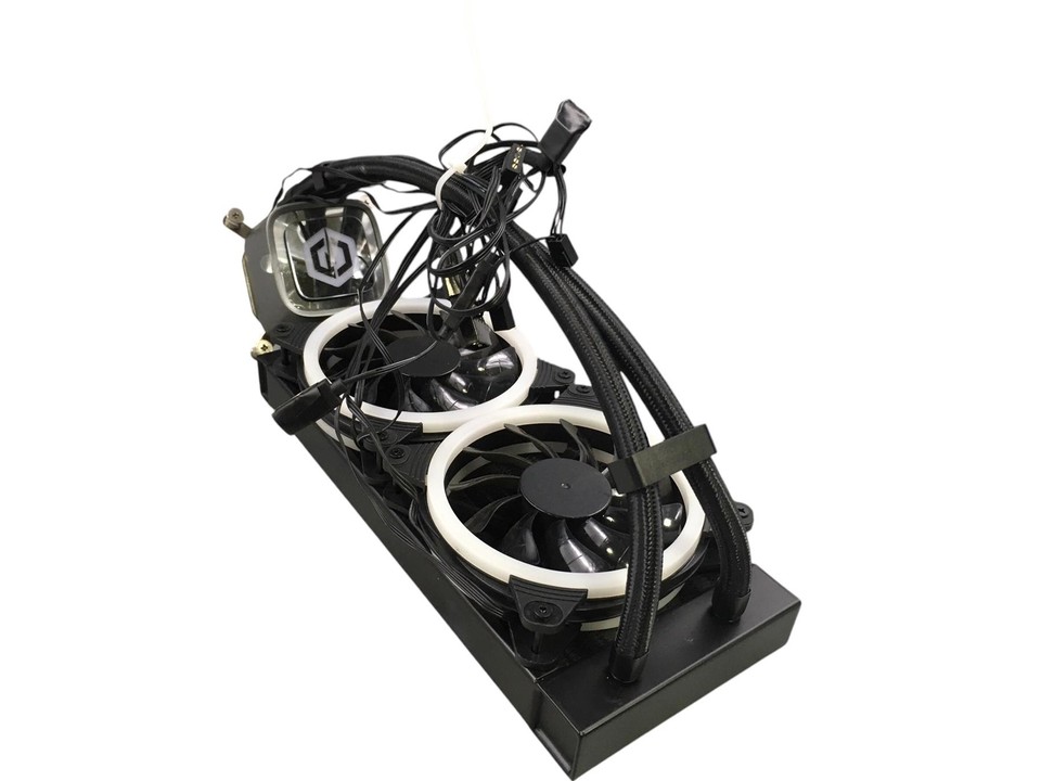 CyberPower AIO Liquid Cooler 2 RGB Fans 240MM Intel Cooler LGA1700 | eBay