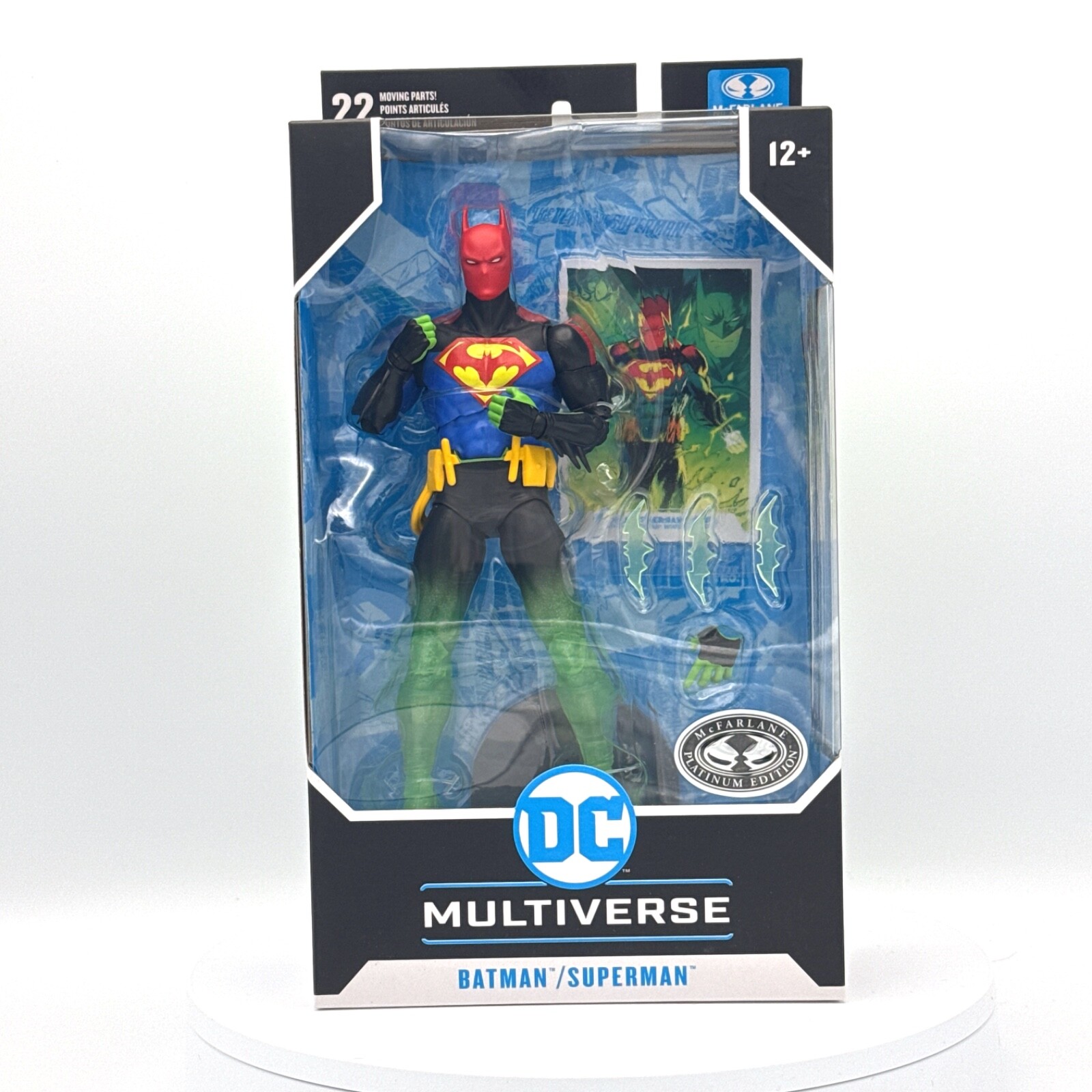 BATMAN SUPERMAN FUSION Platinum Chase McFarlane DC Multiverse 7' Figure