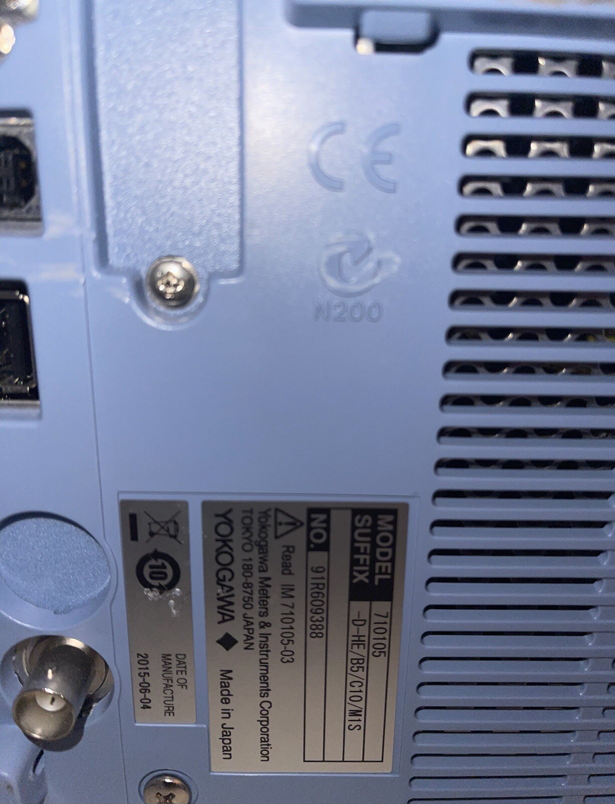 Yokogawa DLM2022 Mixed Signal Scope (MSO) 2Ch, 2.5 GS/S w/ 1 Probe | eBay