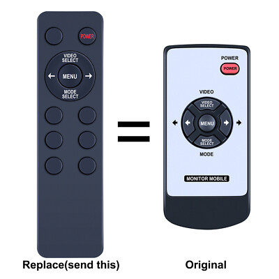 REMOTE CONTROL For TFT LCD MONITOR MOBILE REAR VIEW SYSTEM TVIEW T147IR WIRELESS | eBay