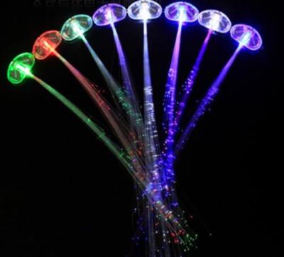 LED Hair Light Flashing Fiber Optic Hair Braid Barrettes light up Party ...