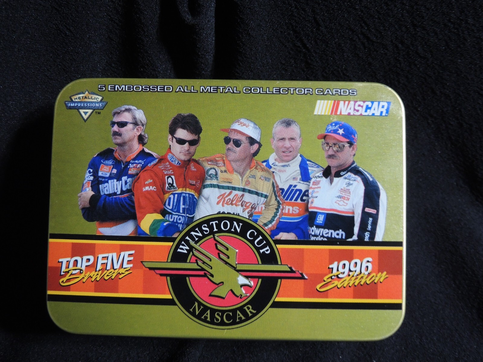 1996 Metallic Impressions NASCAR Top Five Drivers card set w/case | eBay