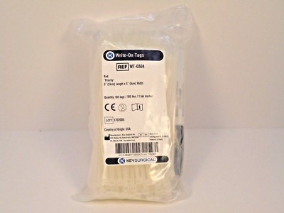 Key Surgical WT-0304 Write on Tags, Red-Priority, 5inx3in (lot of 3) | eBay