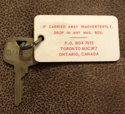 Vintage SHERATON Hotel Room Key Fob TORONTO ONTARIO CANADA | eBay