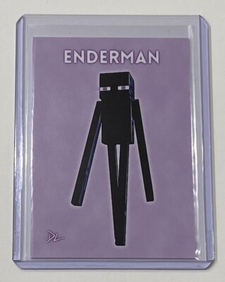 Enderman Limited Edition Artist Signed “Minecraft” Trading Card 3/10 | eBay