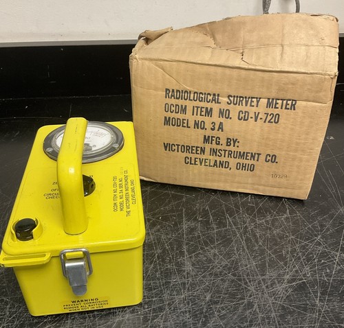 Victoreen Instrument Company CDV-720 Model No 3A Radiological Survey ...