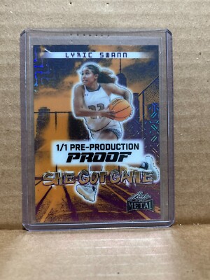 Lyric Swann 2024 Leaf Women Of Sports 1/1 Pre Production Proof | eBay