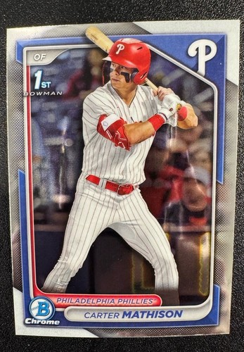 2024 Bowman Draft - Chrome #BDC-127 Carter Mathison (RC) | eBay