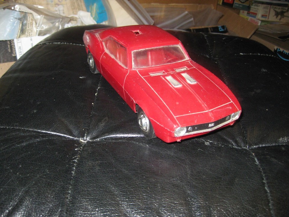 Vintage 1960's Processed Plastics Co. Toy Chevy Camaro Car Red | eBay