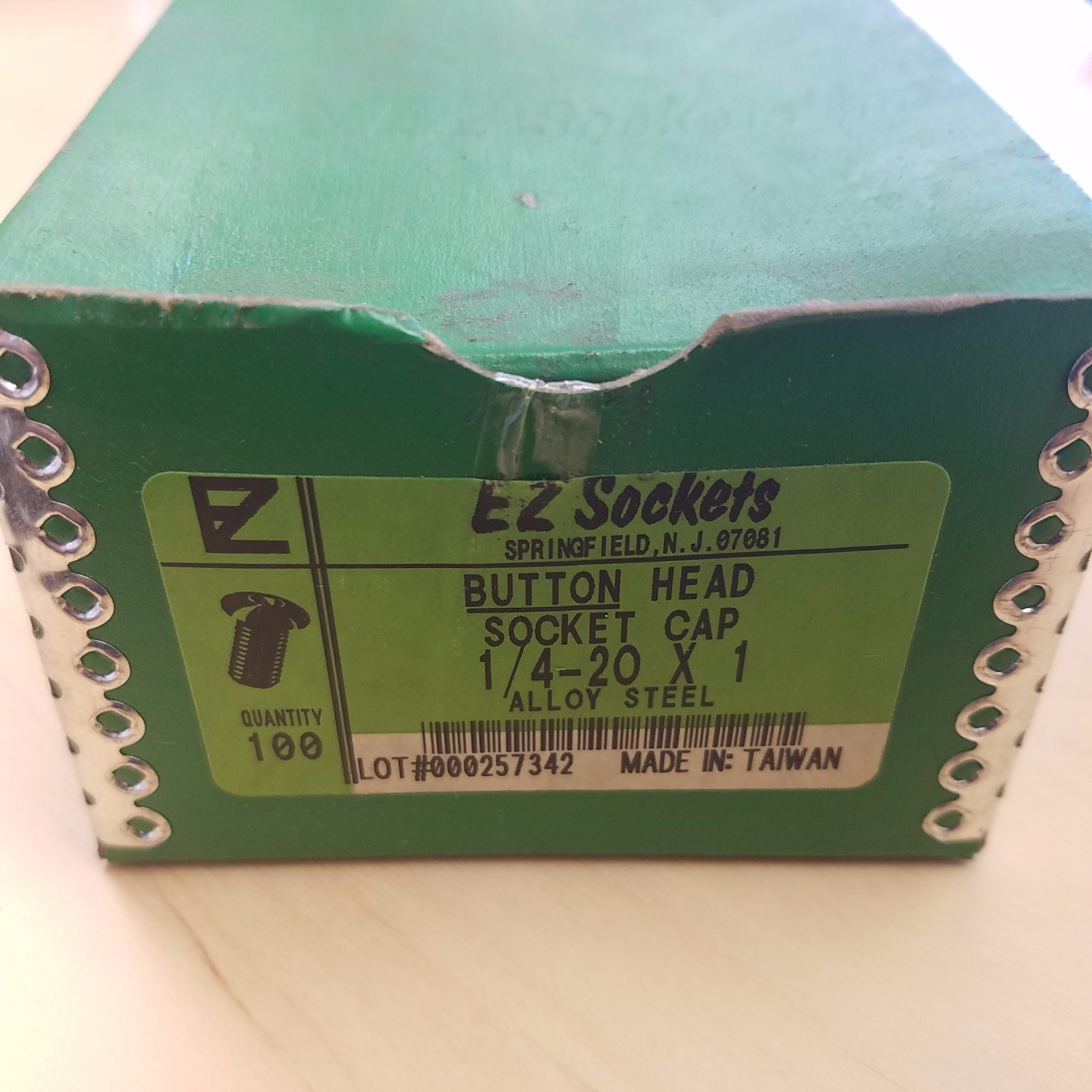 EZ Sockets Socket Head Cap Screws 1/4-20 x 1'' Alloy Steel New 73 pcs ...