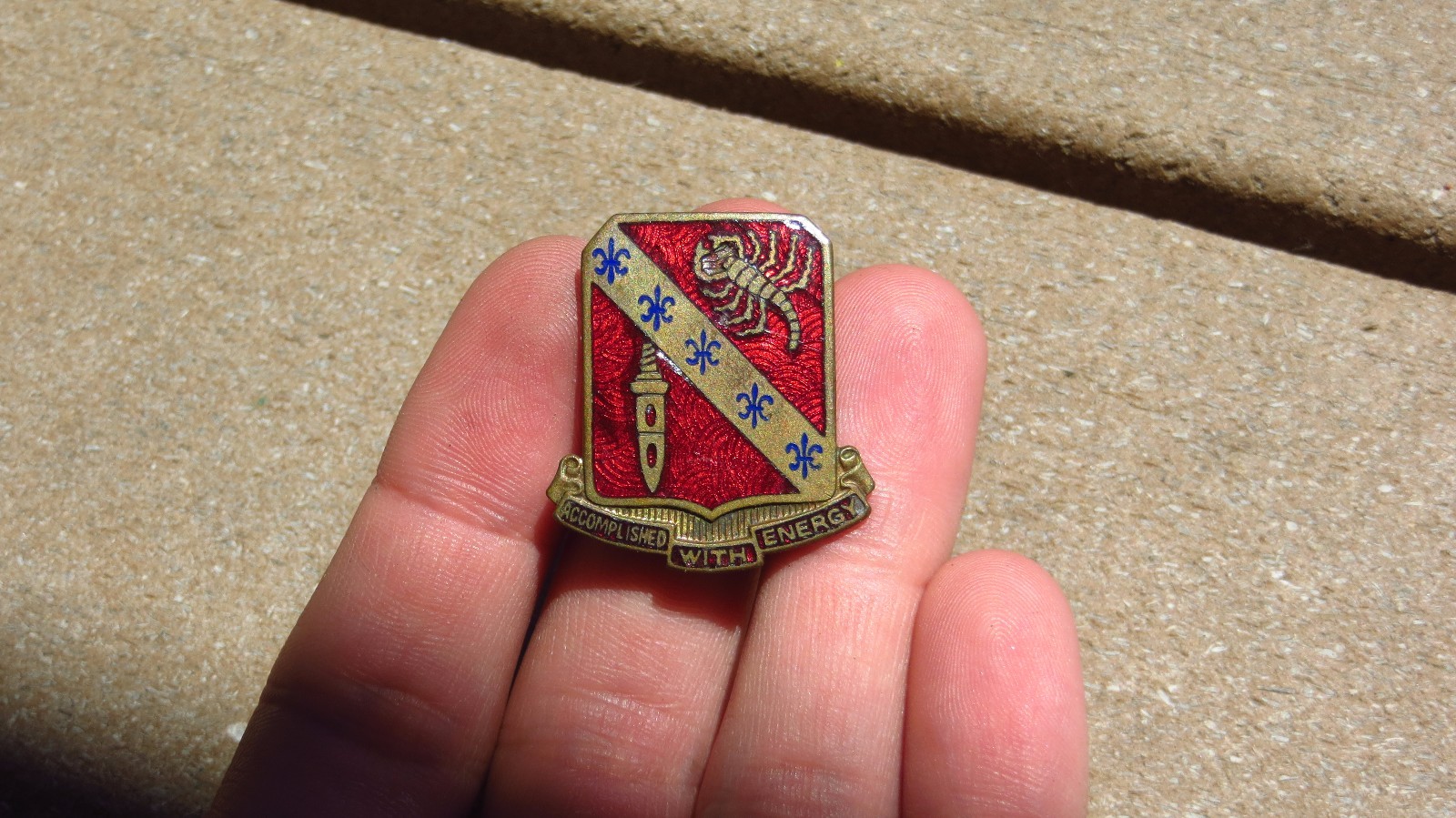 US Army 168th Field Artillery Battalion DUI PB DI Pin Badge Unit Crest ...