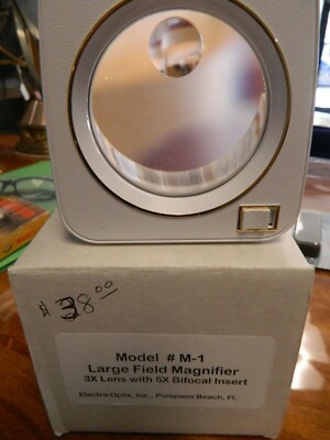 Large Field magnifier # M-1 3X Lens with 5X bifocal insert | eBay