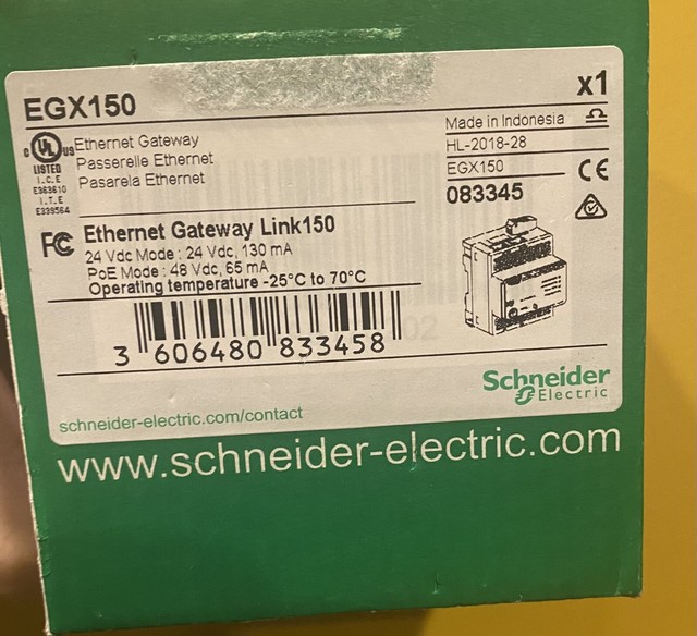 Schneider Electric EGX150 Ethernet Gateway Module for sale online | eBay