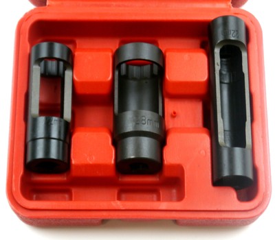 3pc Diesel Oxygen Sensor Socket Set 28mm 7/8" & Long 7/8" For Vacuum ...