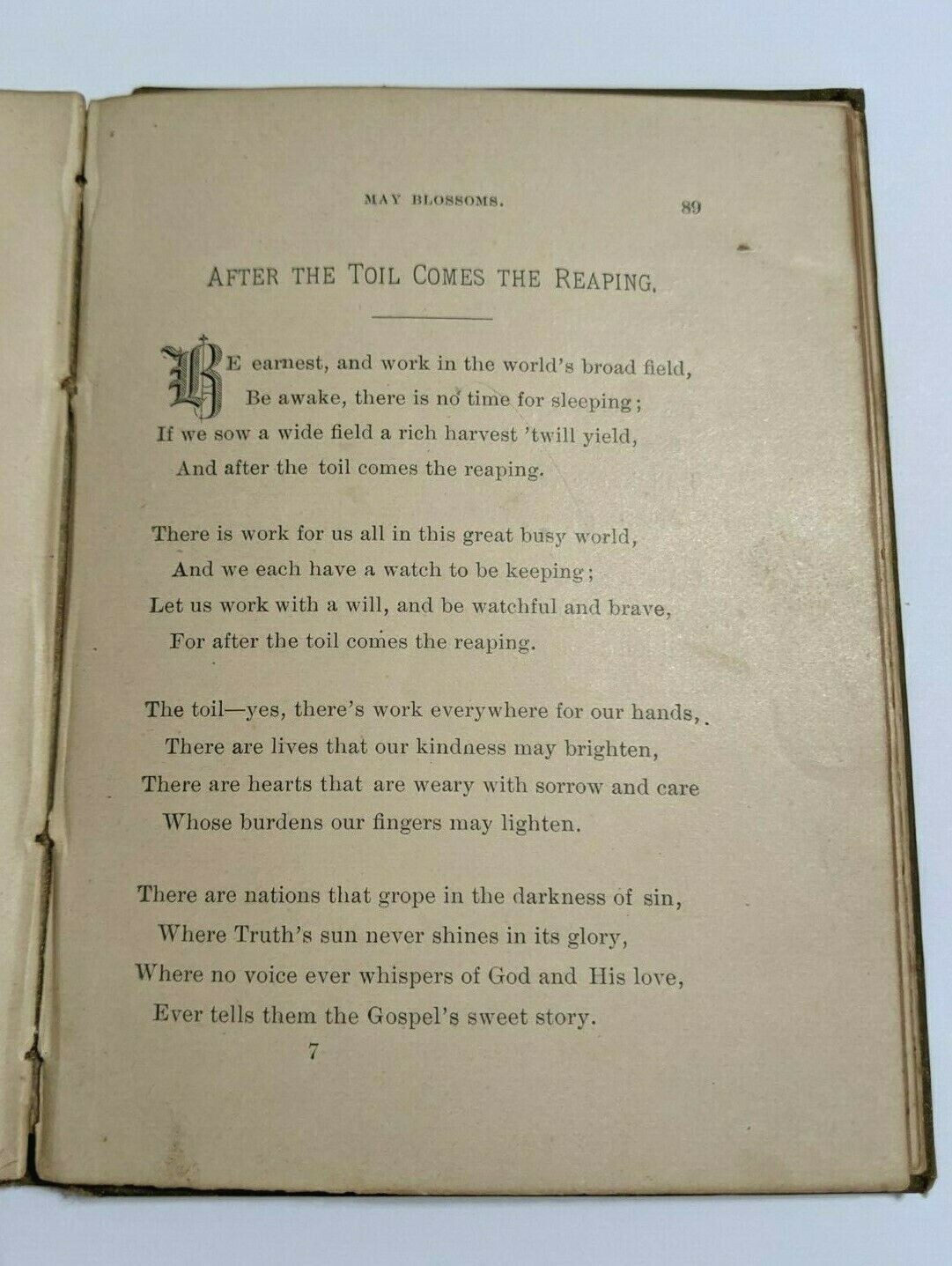 May Blossoms POEMS Minnie Quinn Poet BOOK of POETRY Atlanta GA 1885 ...