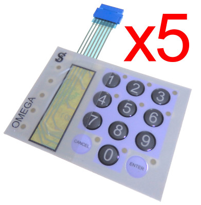 5x Membrane 12 Button Keypad 0-9, Cancel & Enter keys Arduino RaspPi ...