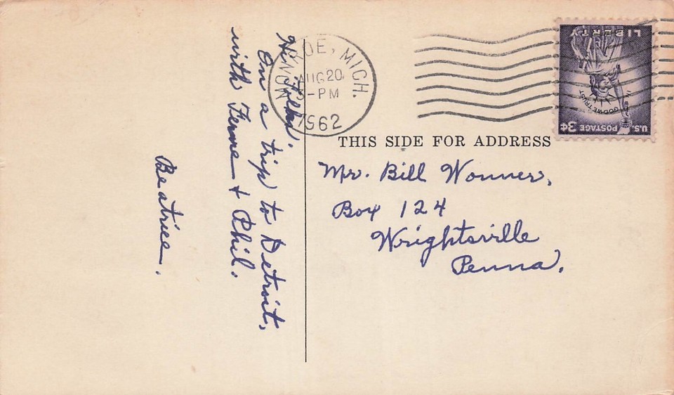 Monroe MI Michigan Motel Telegraph Road Funny Poem Lake Erie Vtg ...