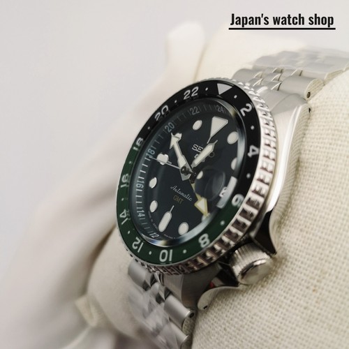 SEIKO 5 Sports SBSC019 Green SKX Sports Style GMT Men's Watch New in ...