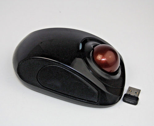 Kensington Orbit Wireless Mobile Trackball Mouse M01086- w/ USB Reciver ...