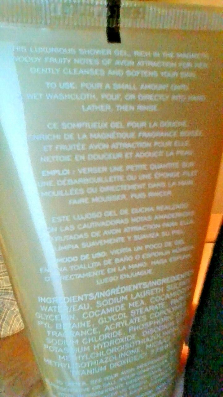 Avon " Attraction " for Her Shower Gel 6.7 Fl. Oz woody fruity notes ...