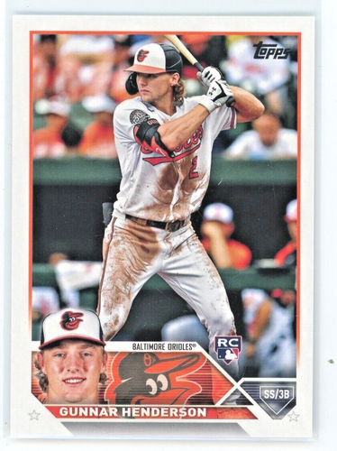 GUNNER HENDERSON RC-2023 Topps Series One Baseball ROOKIE#206 ORIOLES ...