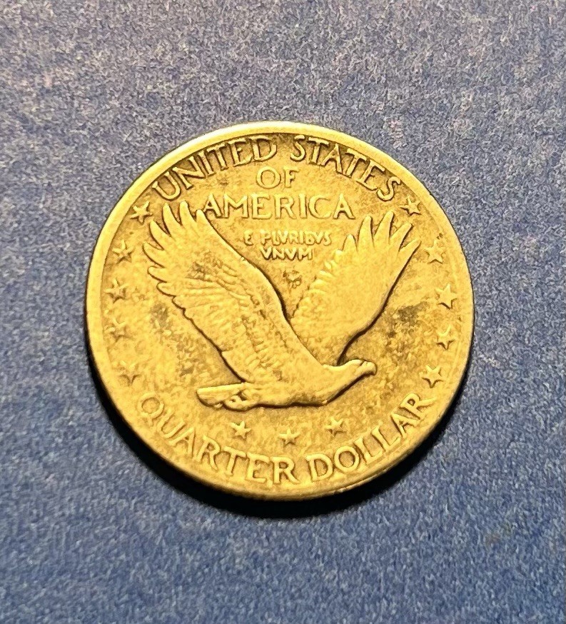 1920 D Standing Liberty Quarter US Silver Coin Fine Extremely Rare | eBay