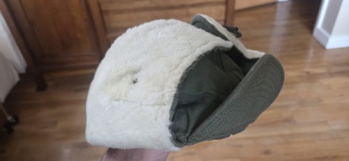 Rsrest WHITE PILE - Korea US Army M1950 Field Pile Cap w/Visor Unissued ...