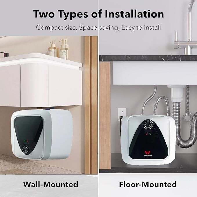 110-120V 1.5Kw Small Under Sink Tank 4.0 Gallon Kitchen Hot Storage ...