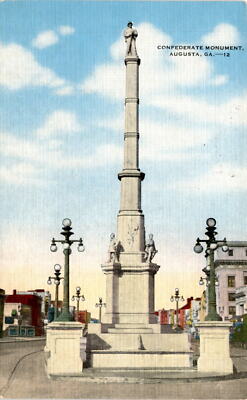 Confederate Monument Augusta Georgia Kinsella News Co E C Kropp Co ...