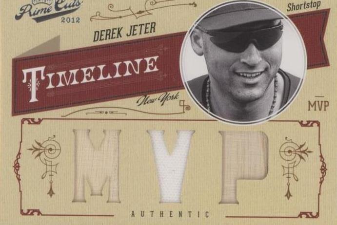 2012 Playoff Prime Cuts - Timeline Derek Jeter #16 Trio Materials /25 ...