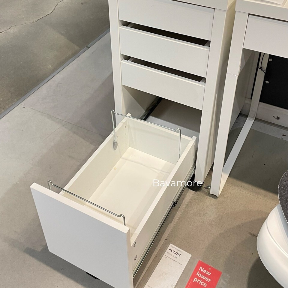 IKEA MICKE Drawer unit/drop file storage, White, 13¾×29½" BRAND NEW | eBay