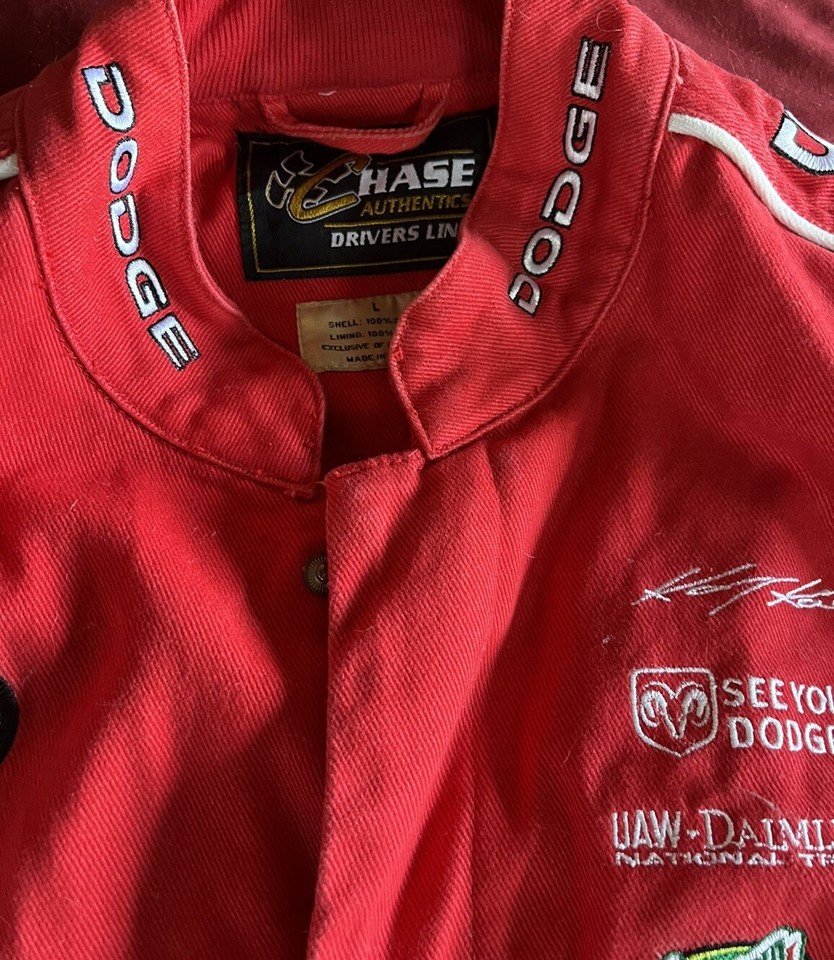 Dodge NASCAR Kasey Kahne #9 Jacket Hase Authentics Size XL Embroidered Patches | eBay