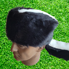 Skunk Hat Faux Fur & Tail Cap Warm Soft S-XL Size Mountain Men Coon ...