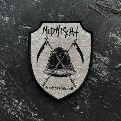 MIDNIGHT - COMPLETE AND TOTAL HELL PATCH WOVEN PATCH BLACK ROCK'N ROLL ...