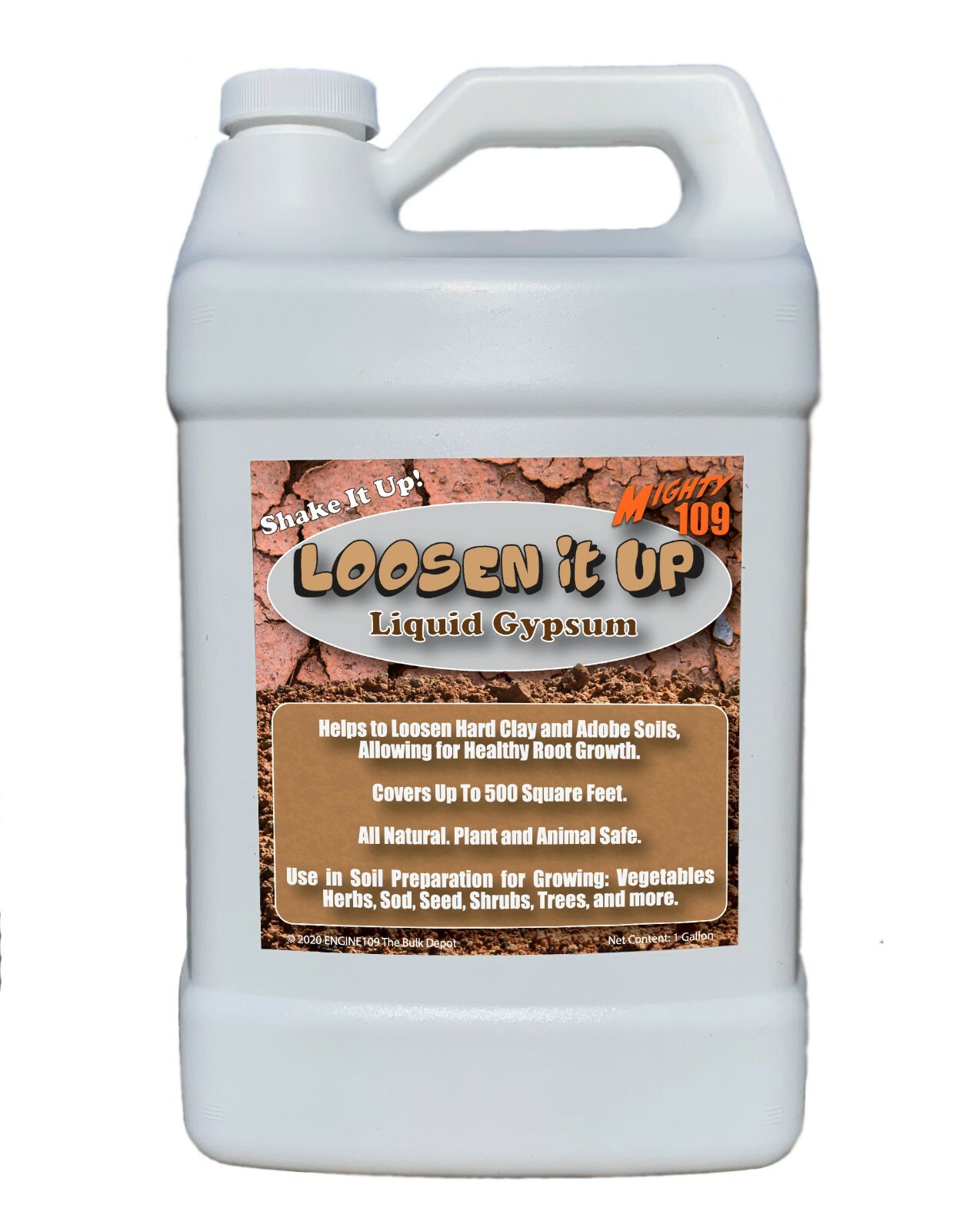 MIGHTY109 LOOSEN IT UP Liquid Gypsum, Natural Soil Softener, up to 500 ...