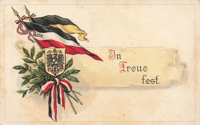 AK 1st World War I greeting card "In Loyalty Steadfast" Imperial Flag 1915... | eBay
