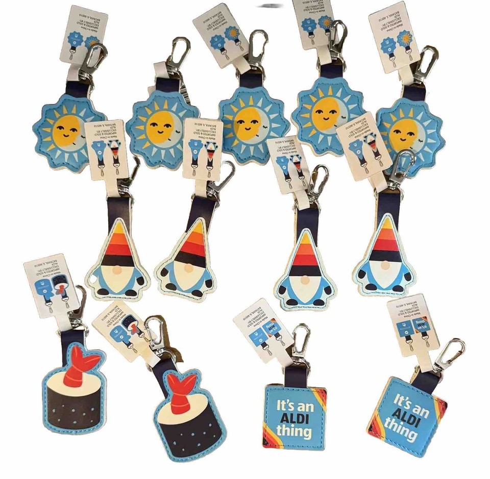 ALDI Keychain Quarter Coin Keeper SUNSHINE NWT! | eBay