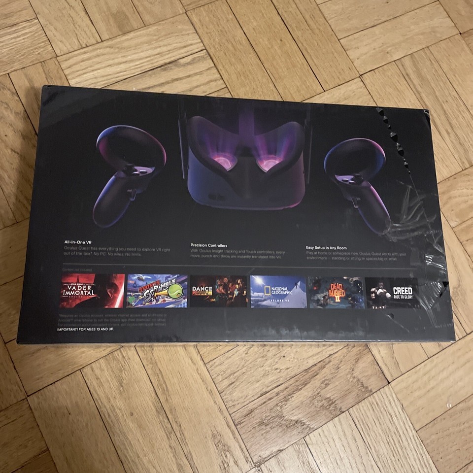 New Sealed Meta Oculus Quest 128GB VR Headset - Black | eBay