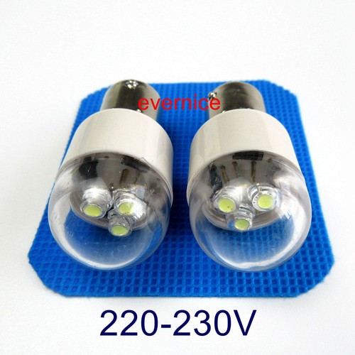 2 PCS LED Light Bulb #BA15D 220V For Singer 221 Featherweight, 222, 301 ...