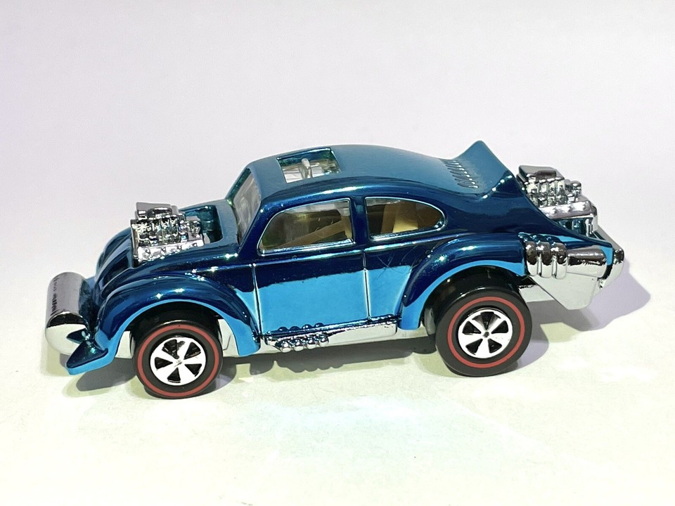 Hot Wheels “CUSTOM MADE CHROME BLUE” REDLINE EVIL WEEVIL Vw, Bug ...