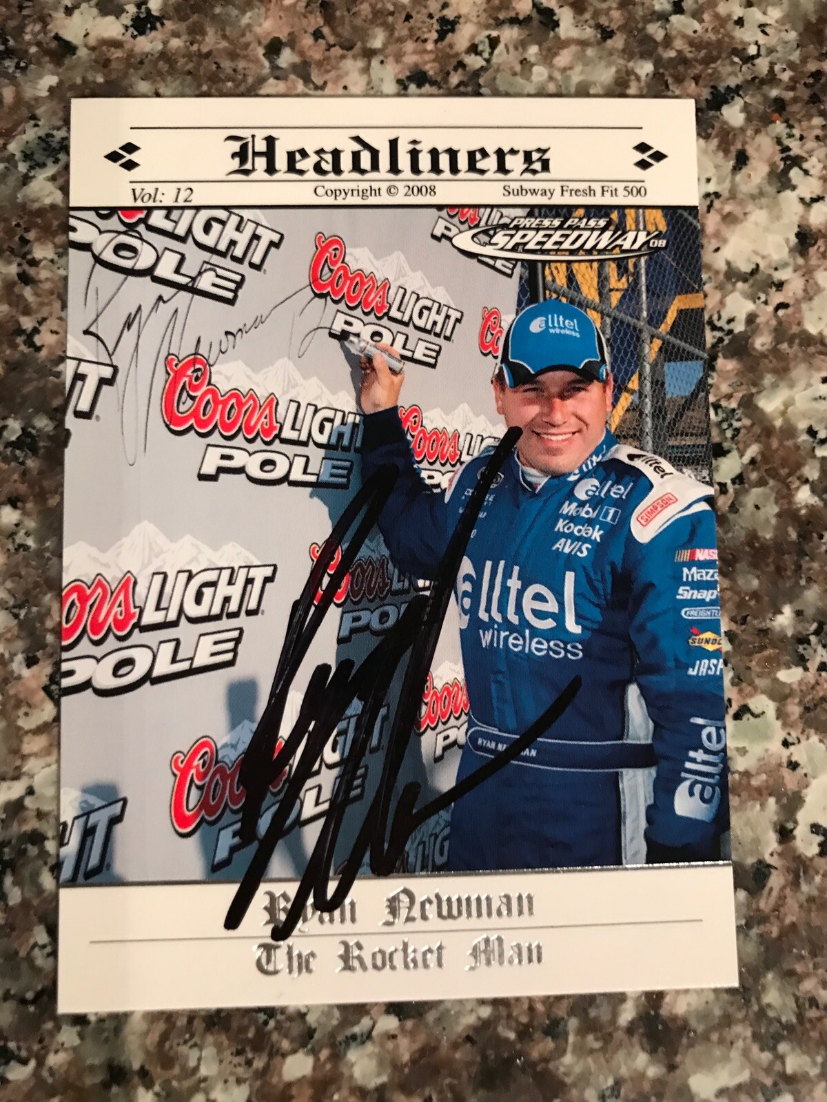 Signed Trading Card Ryan Newman Nascar Autographed Rocket | eBay