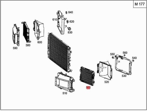 Genuine Mercedes Water Cooler A205 C190 C205 W166 W205 X166 0995005903 ...