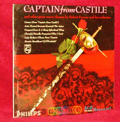LP ROBERT FARNON CAPTAIN FROM CASTILE & OTHER GREAT MOVIE THEMES ...