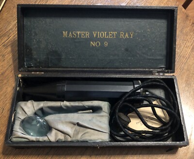 Quack Medical Master Violet Ray Machine with Bakelite Wand WORKS ...