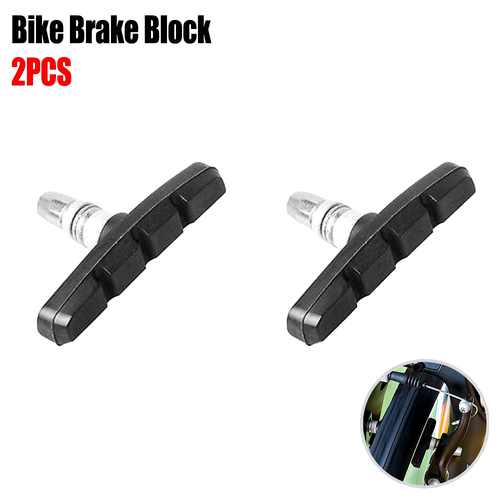 1-10PCS Bike Brake Blocks Lightweight Rubber MTB Mountain Road Bicycle ...