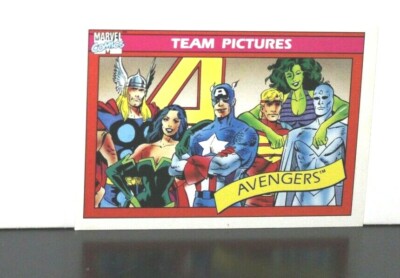 1990 MARVEL UNIVERSE SERIES 1 TRADING CARD AVENGERS #138 MVC TEAM ...