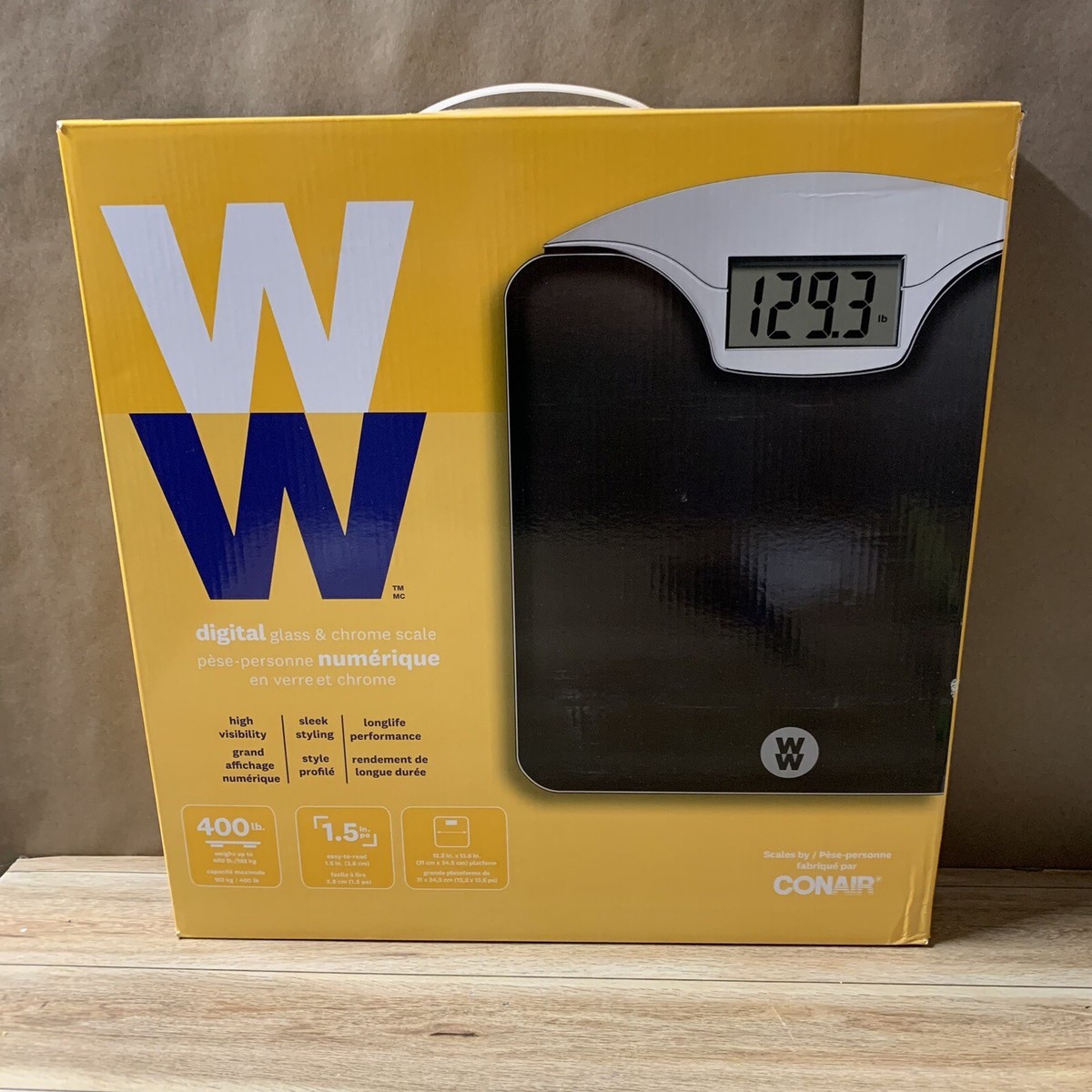 Weight Watchers Digital Glass Scale Vitafit Digital Bathroom Scale